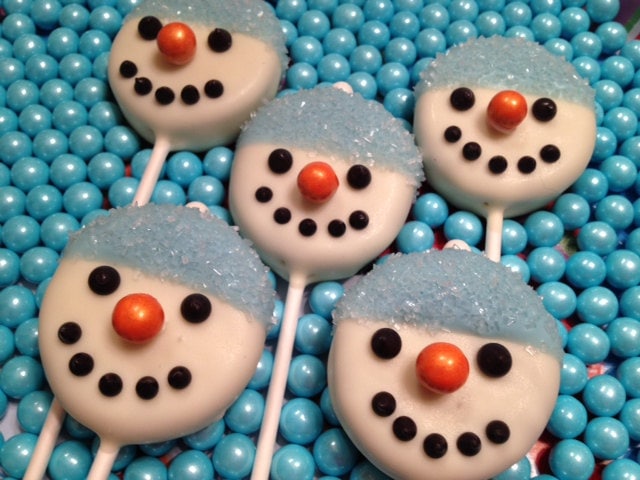 Snowman Oreo Pops - 1dz - Etsy