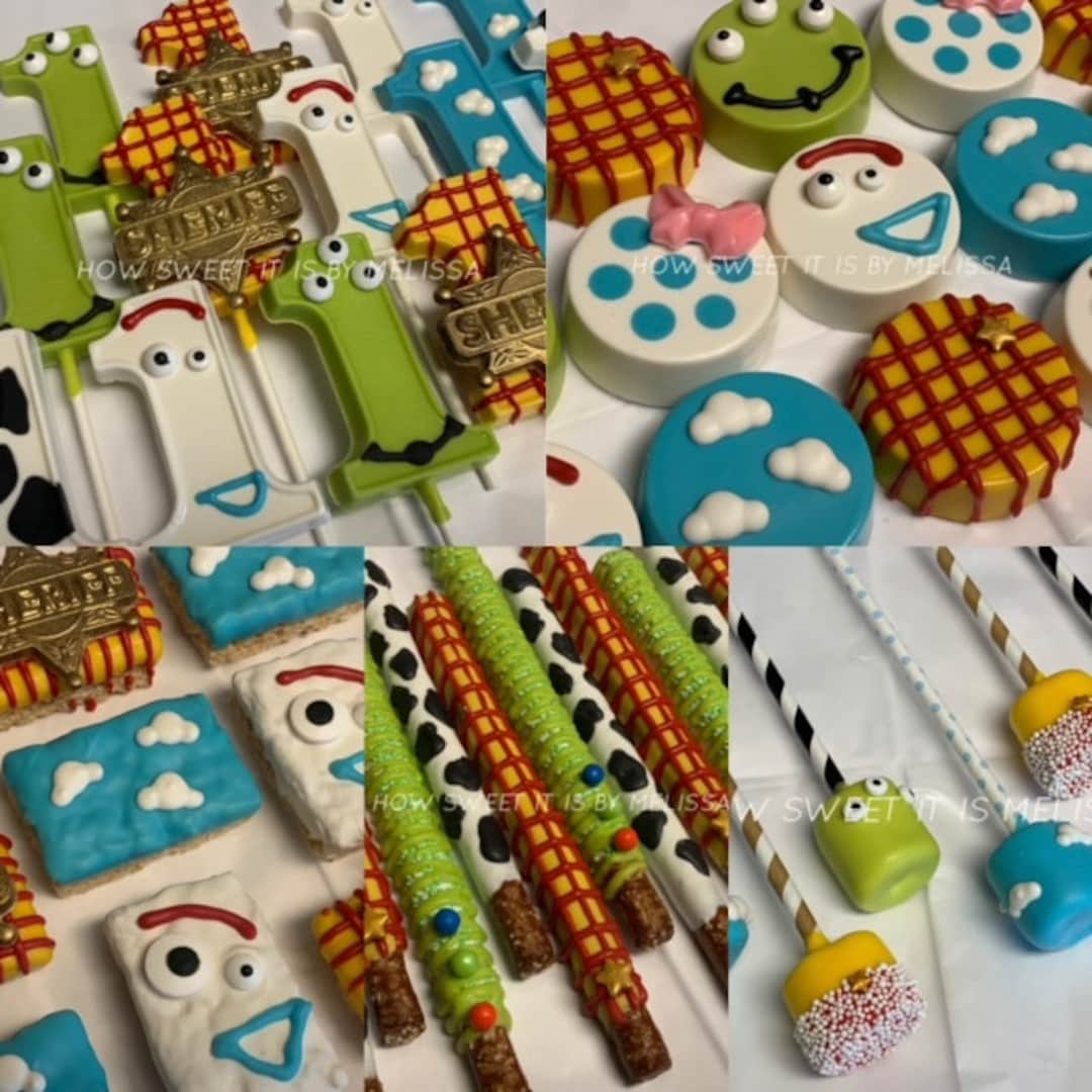Toy Story Inspired Assortment - Chocolate Lollipops, Oreos, Pretzels ...