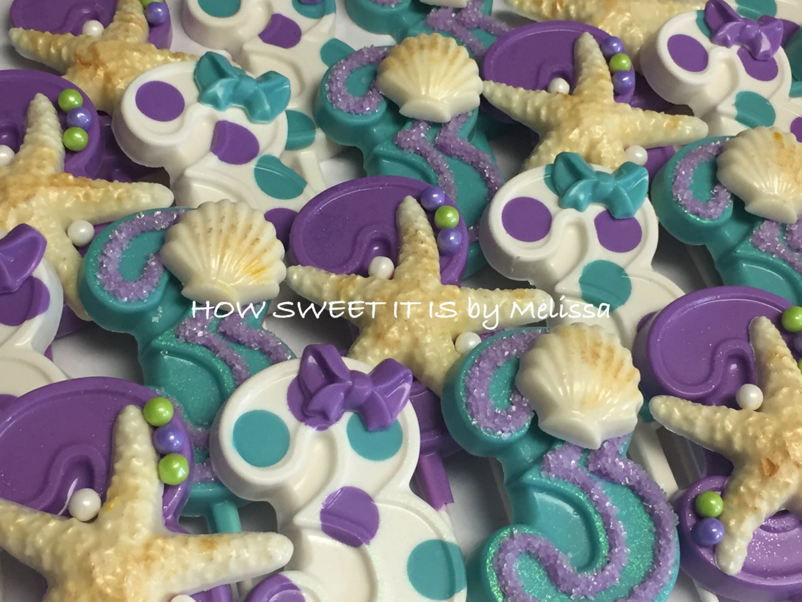 Little Mermaid Birthday Assortment - Chocolate Oreos, Number Lolly's ...