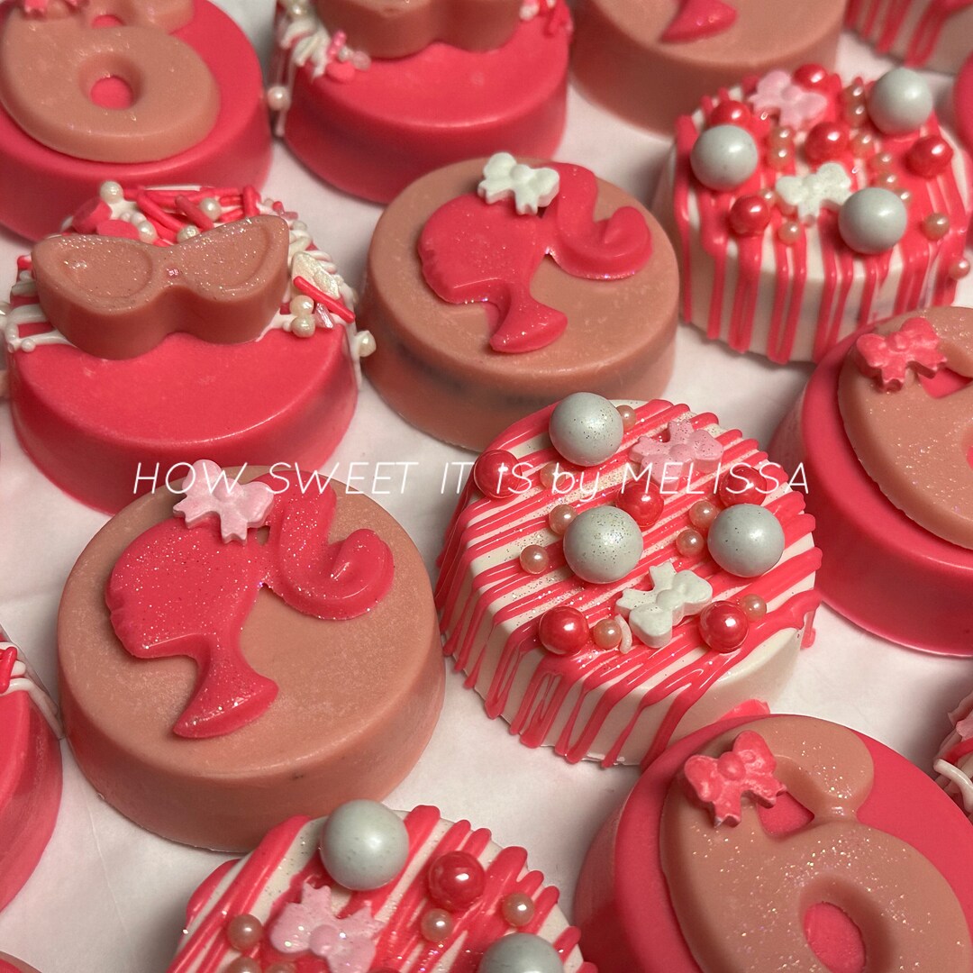 Barbie Themed Chocolate Covered Double Stuffed Oreos - Etsy