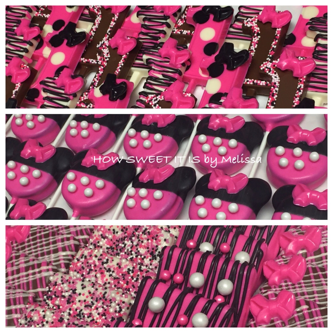 Minnie Mouse Assortment - Oreos Pops, Graham Crackers and Chocolate ...