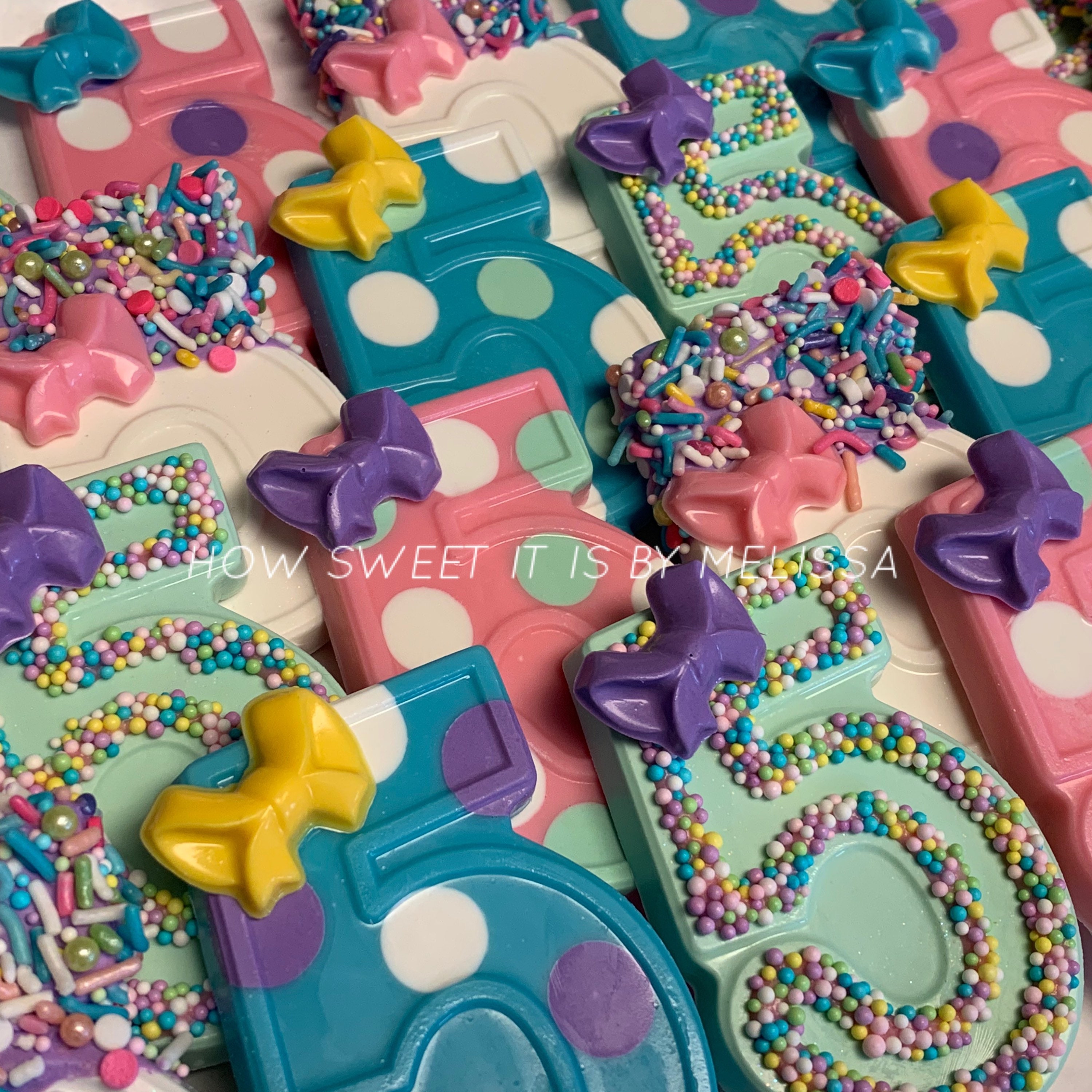 Number "5" Chocolate Lollipops (1 Dozen) - Etsy