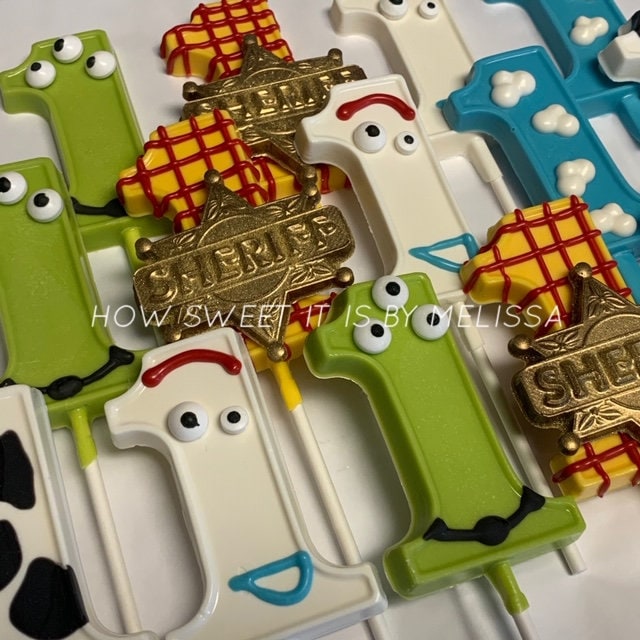 Toy Story Assortment Chocolate Lollipops and Pretzels | Etsy
