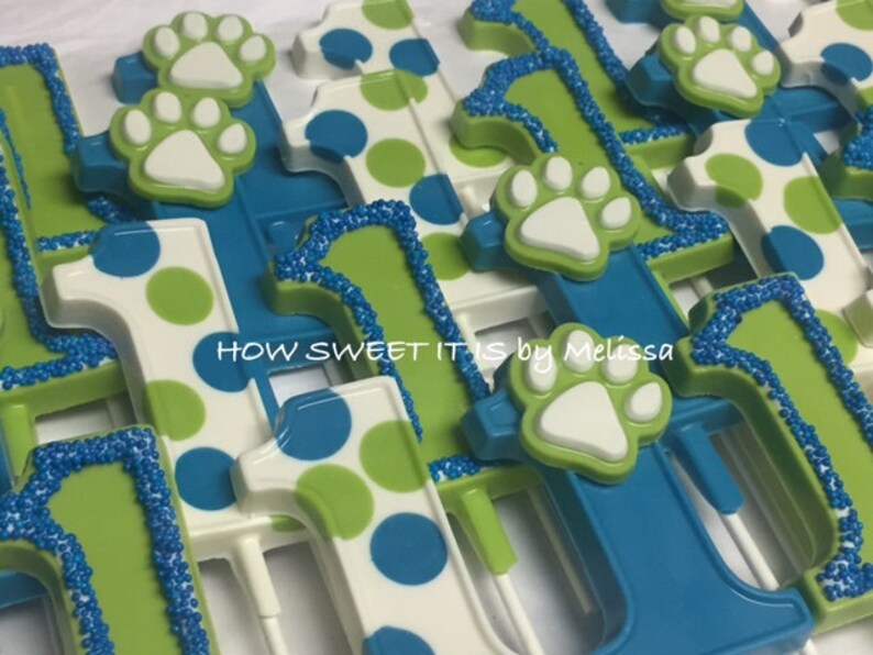 Paw Print Assortment Chocolate Oreos Number Lolly's and | Etsy