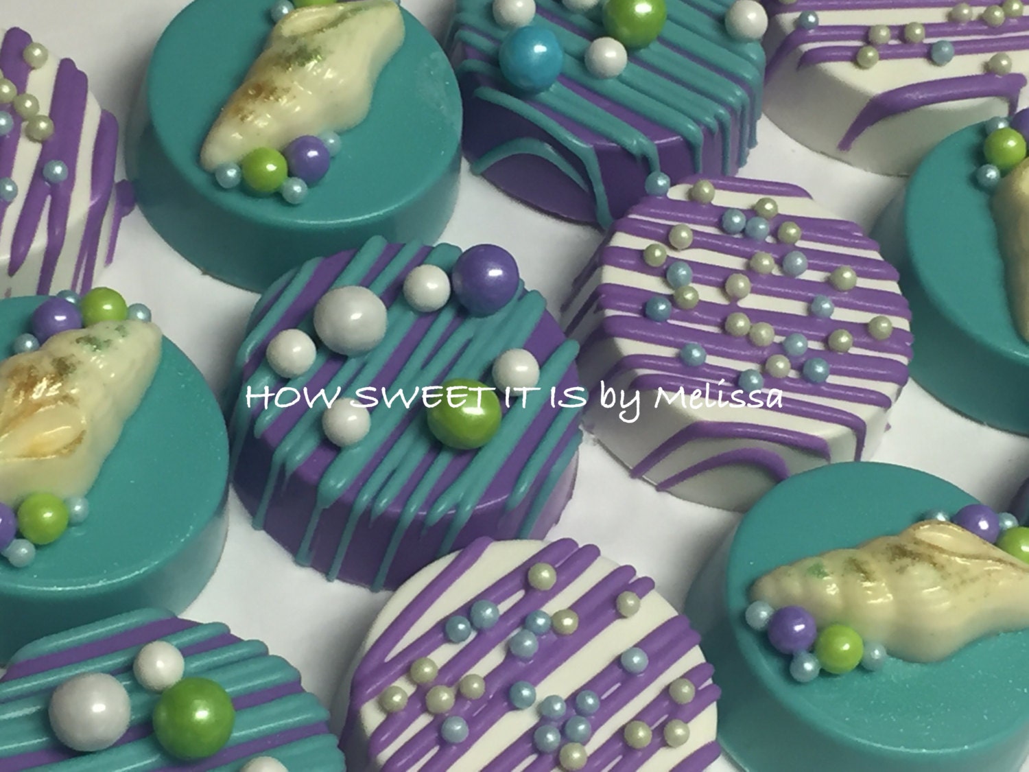 Little Mermaid Birthday Assortment - Chocolate Oreos, Number Lolly's ...