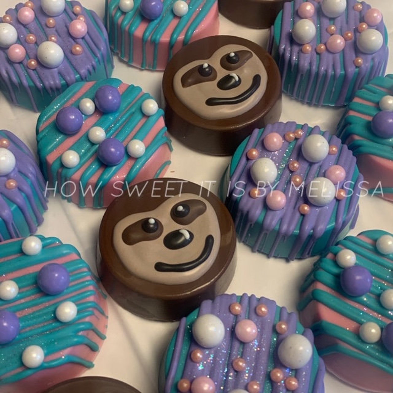 Sloth Assortment Chocolate Oreos and Pretzels - Etsy