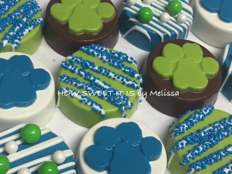 Paw Print Assortment Chocolate Oreos Number Lolly's and | Etsy