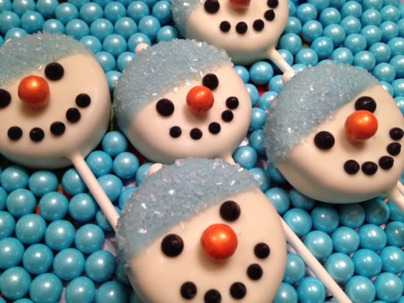 Snowman Oreo Pops - 1dz - Etsy