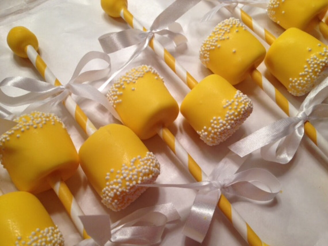 Baby Rattle Marshmallow Pops chocolate 1 Dozen - Etsy