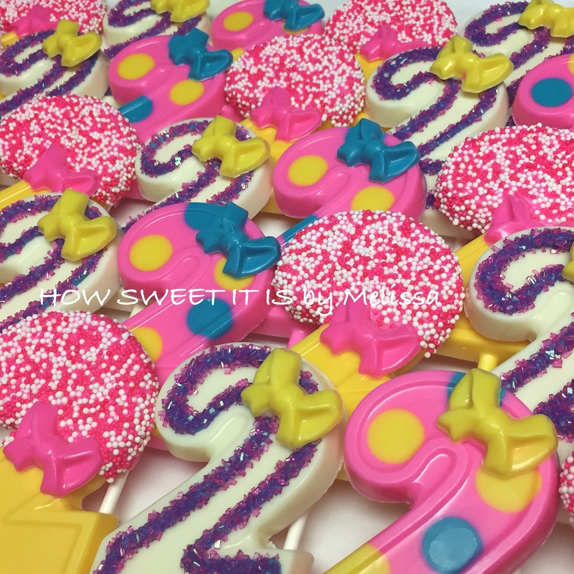Number 2 Chocolate Lollipops 1 Dozen - Etsy