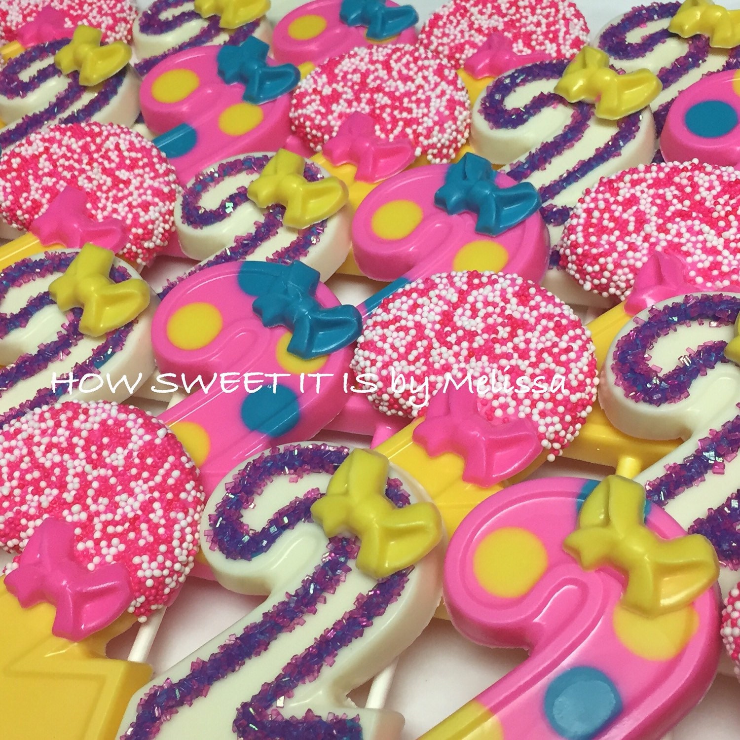 Number 2 Chocolate Lollipops 1 dozen | Etsy