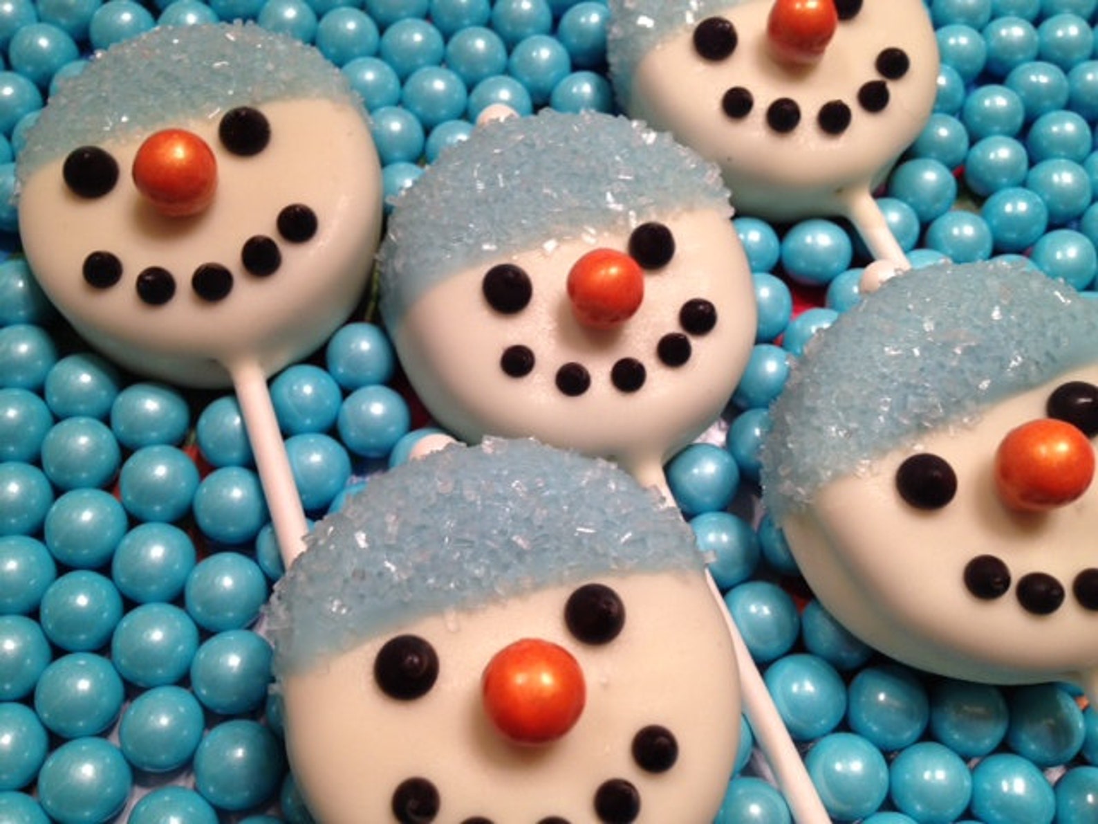 Snowman Oreo Pops - 1dz - Etsy