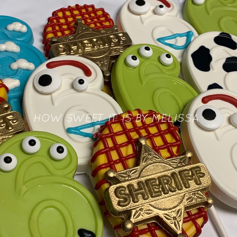 Toy Story Assortment Chocolate Lollipops Oreos and Pretzels - Etsy