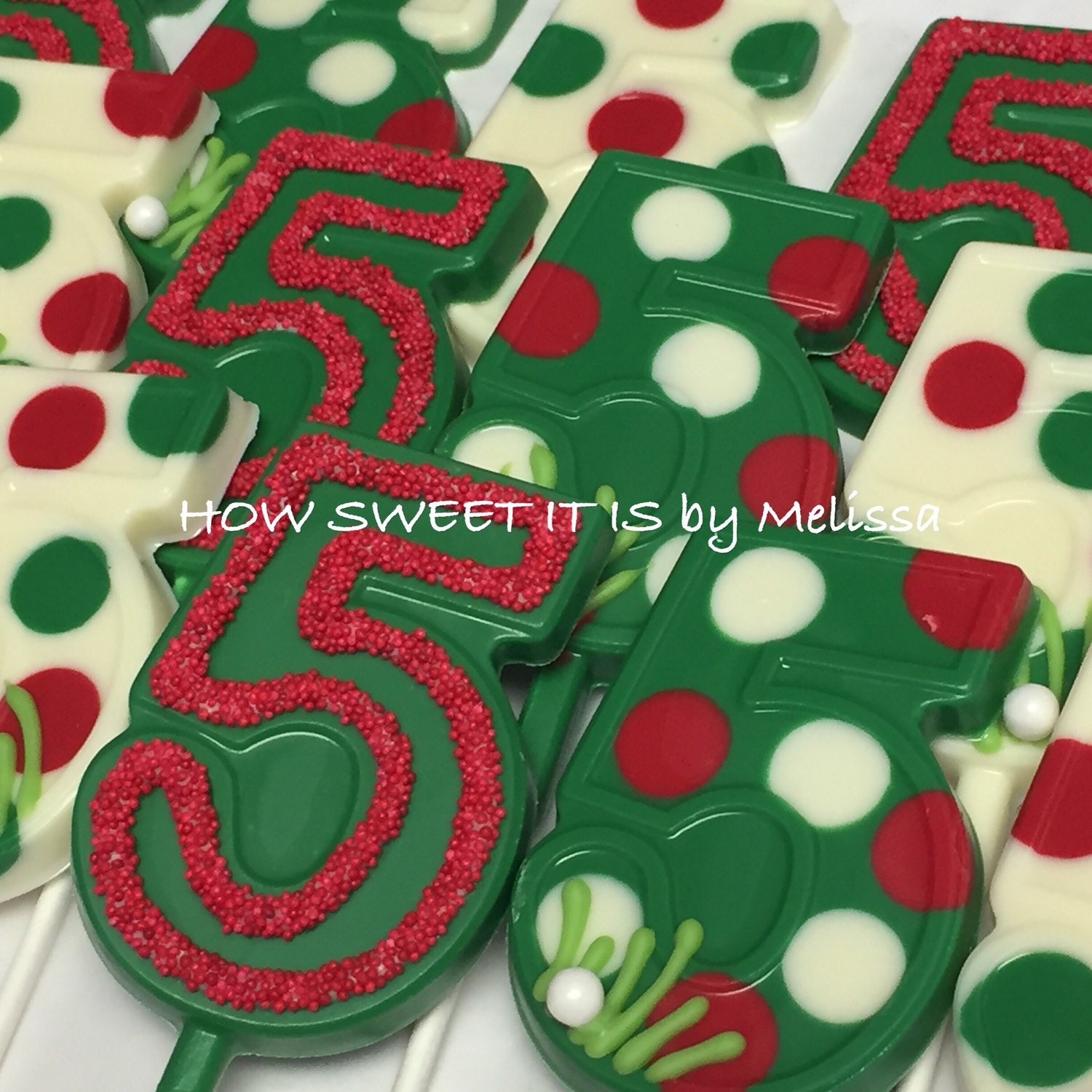 Number "5" Chocolate Lollipops (1 Dozen) - Etsy
