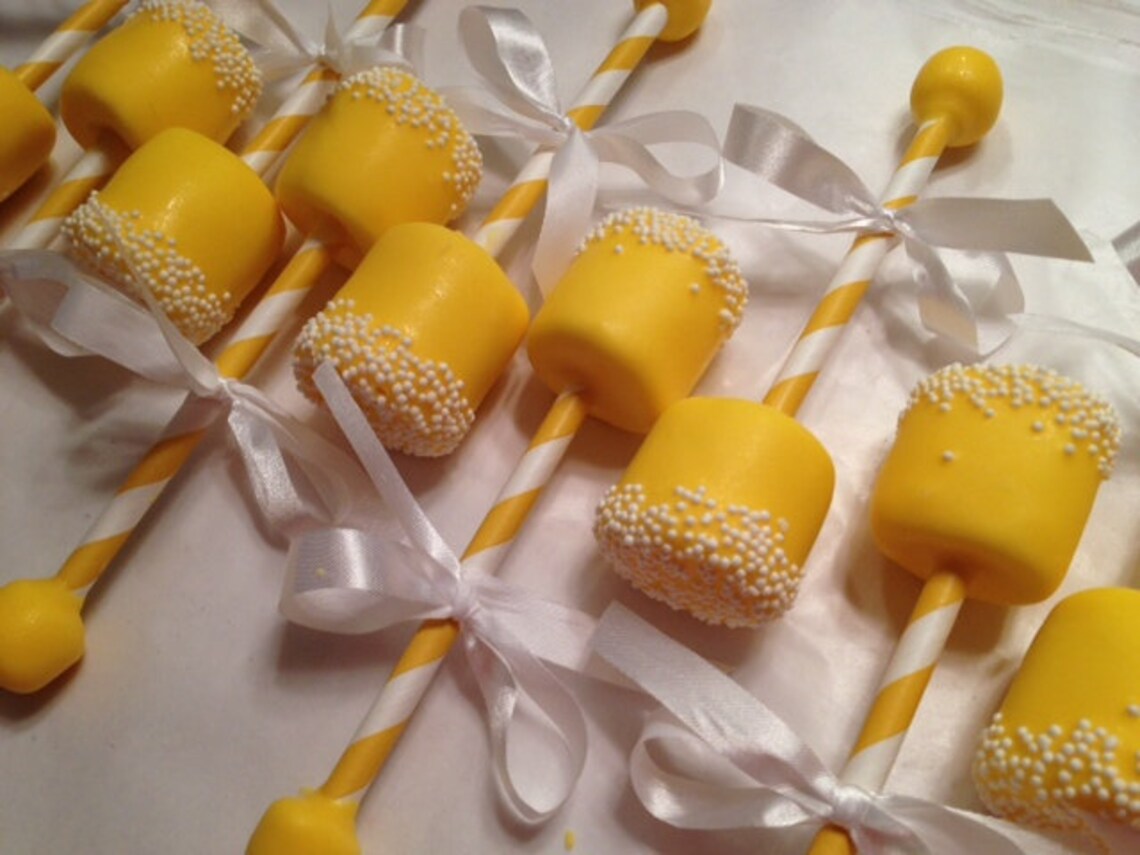 Baby Rattle Marshmallow Pops chocolate 1 Dozen | Etsy