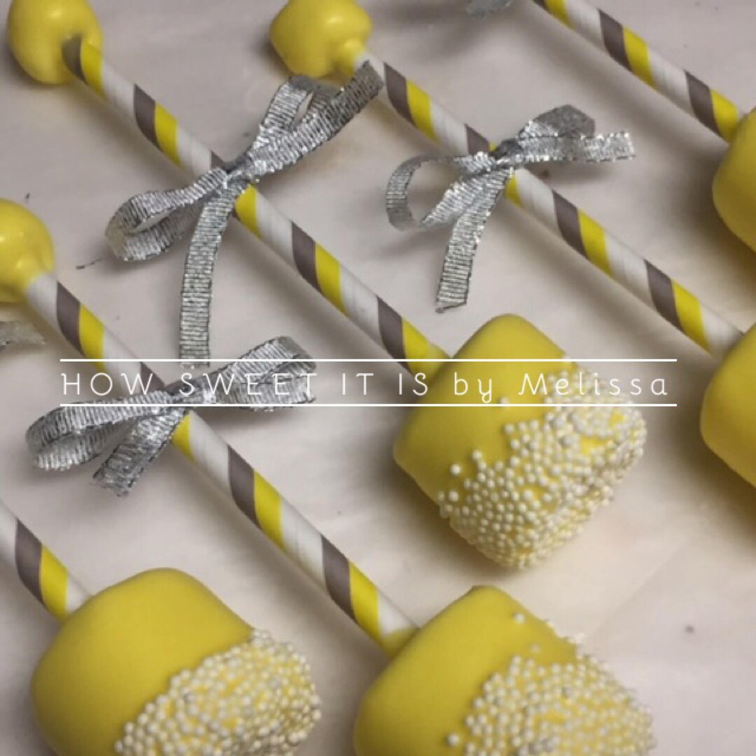 Baby Rattle Marshmallow Pops (chocolate) - 1 Dozen - Etsy