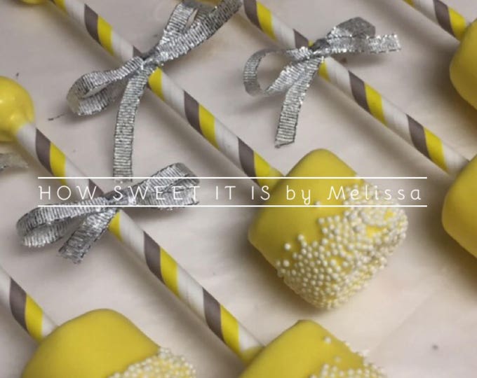 Baby Rattle Marshmallow Pops chocolate 1 Dozen - Etsy