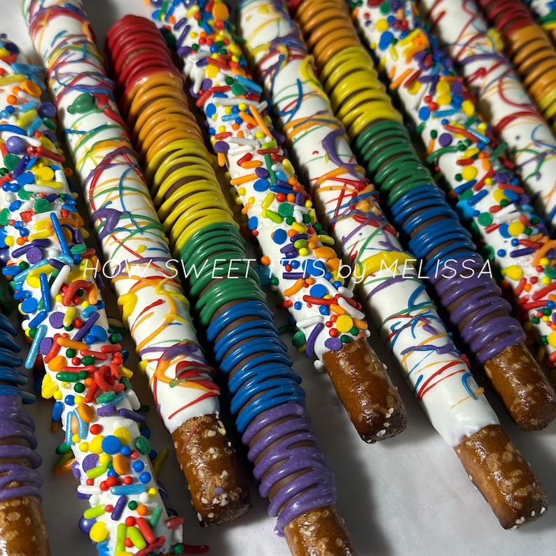 Paint Party Assortment - Chocolate Lollipops, Oreos and Pretzels - Etsy