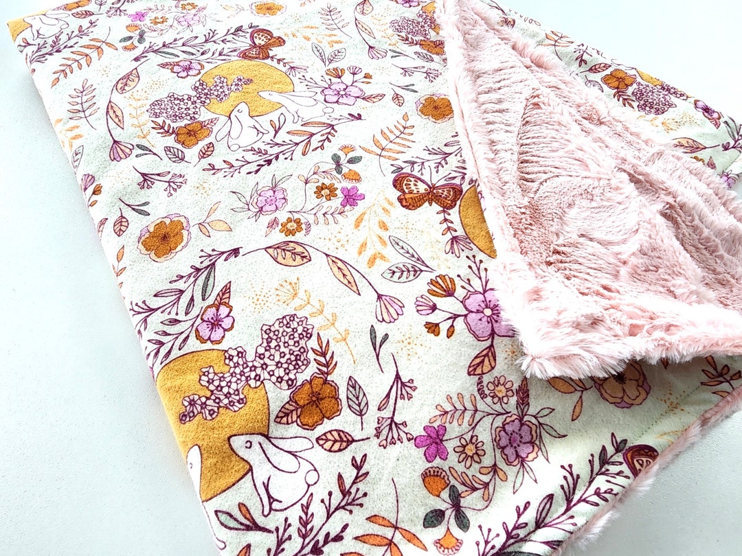 Cozy Flannel and Minky Baby Blanket - Etsy