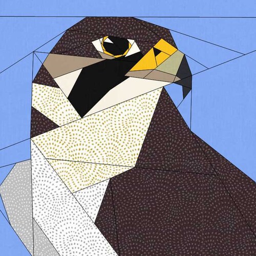 The Fox Foundation Paper Piecing Pattern FPP Quilt Block. - Etsy