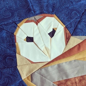 The Curious Owl Foundation Paper Piecing Pattern, Barn Owl, FPP Quilt ...