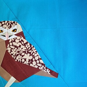 The Grumpy Little Owl FPP Quilt Pattern, Foundation Paper Piecing - Etsy