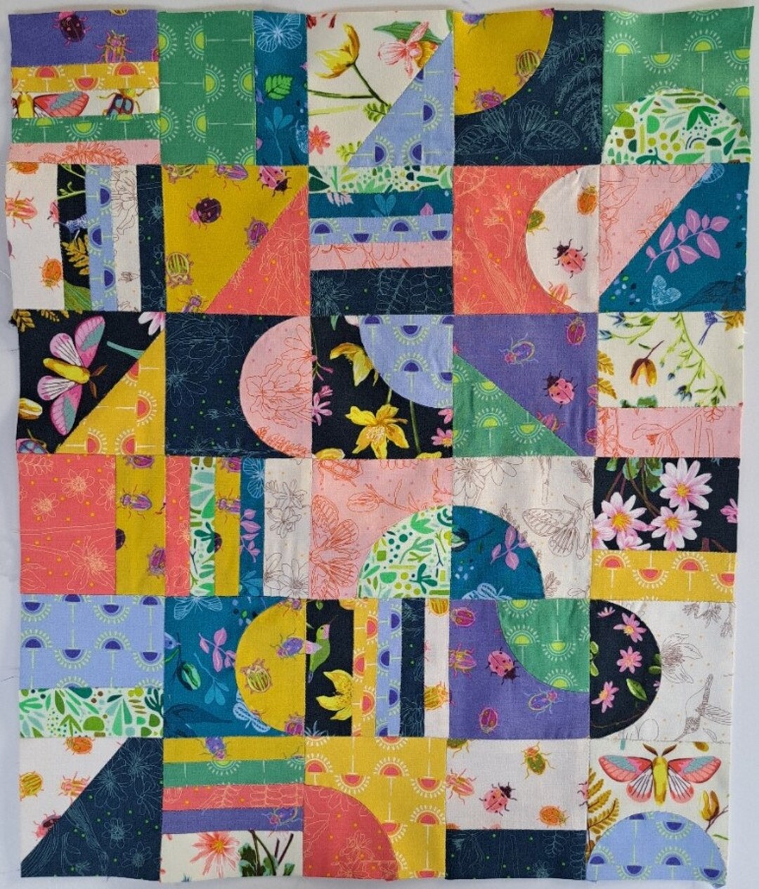 Doodads English Paper Piecing Pattern, EPP Quilt, Denim Jacket Panel - Etsy