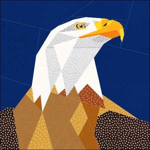 The Bald Eagle Foundation Paper Pieced Pattern, FPP Quilt Block - Etsy