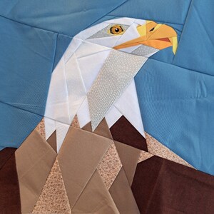 The Bald Eagle Foundation Paper Pieced Pattern, FPP Quilt Block - Etsy