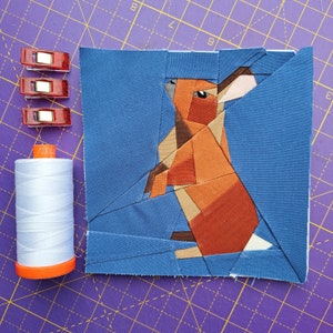 The Tiny Rabbit -the Animalia Collection. FPP Pattern, Quilt Block - Etsy