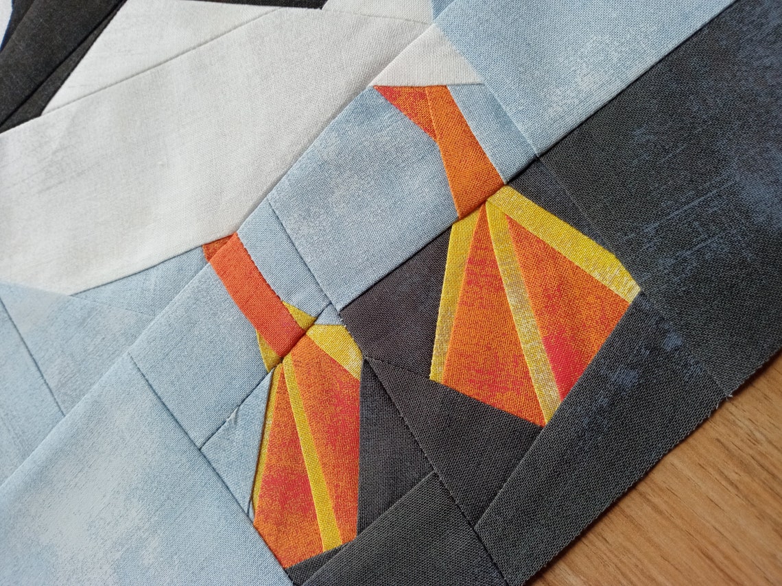 Puffin FPP Quilt Pattern, Foundation Paper Piecing Pattern, Sea Parrot ...