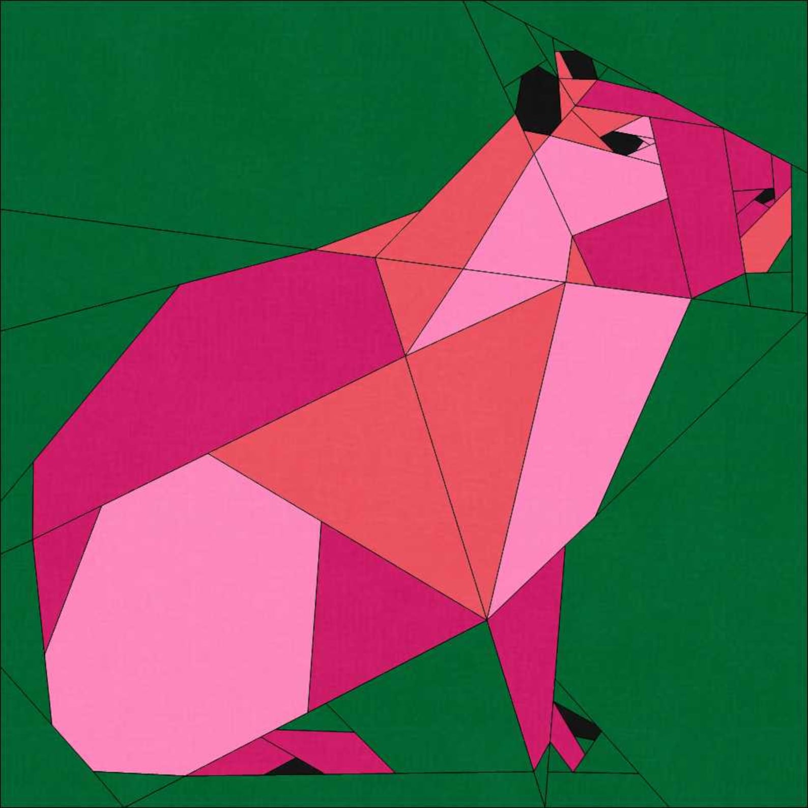 The Capybara Series All Four Patterns. Foundation Paper Piecing, FPP ...
