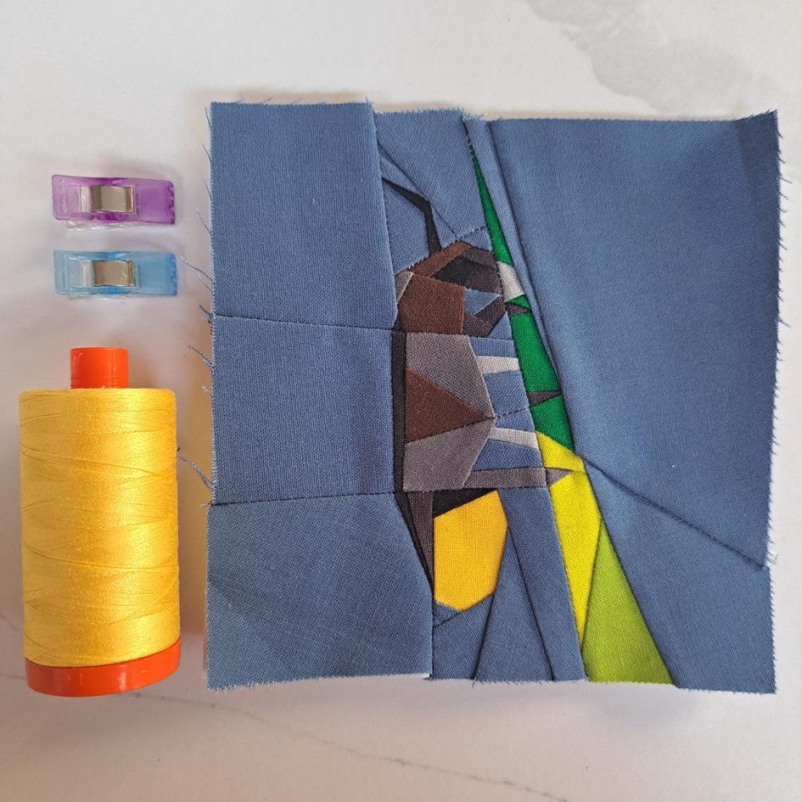 The Firefly - Animalia Collection, FPP Quilt Block - Etsy