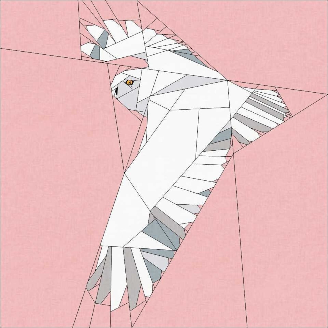 The Snowy Owl Foundation Paper Pieced Pattern, FPP Quilt Block - Etsy