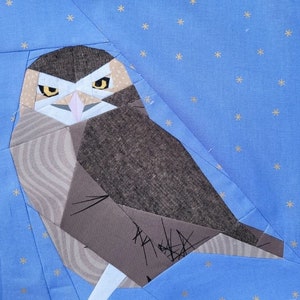 The Grumpy Little Owl FPP Quilt Pattern, Foundation Paper Piecing - Etsy
