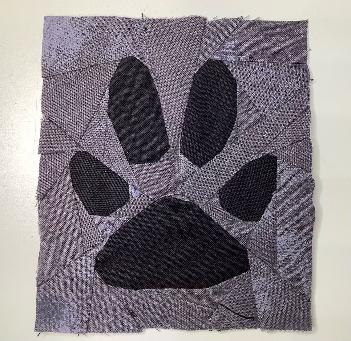 The Fox Paw Print Foundation Paper Piecing Pattern FPP Quilt | Etsy