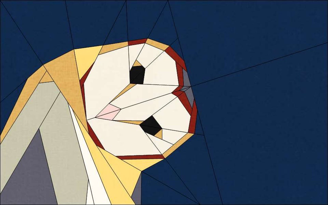 The Curious Owl Foundation Paper Piecing Pattern, Barn Owl, FPP Quilt ...