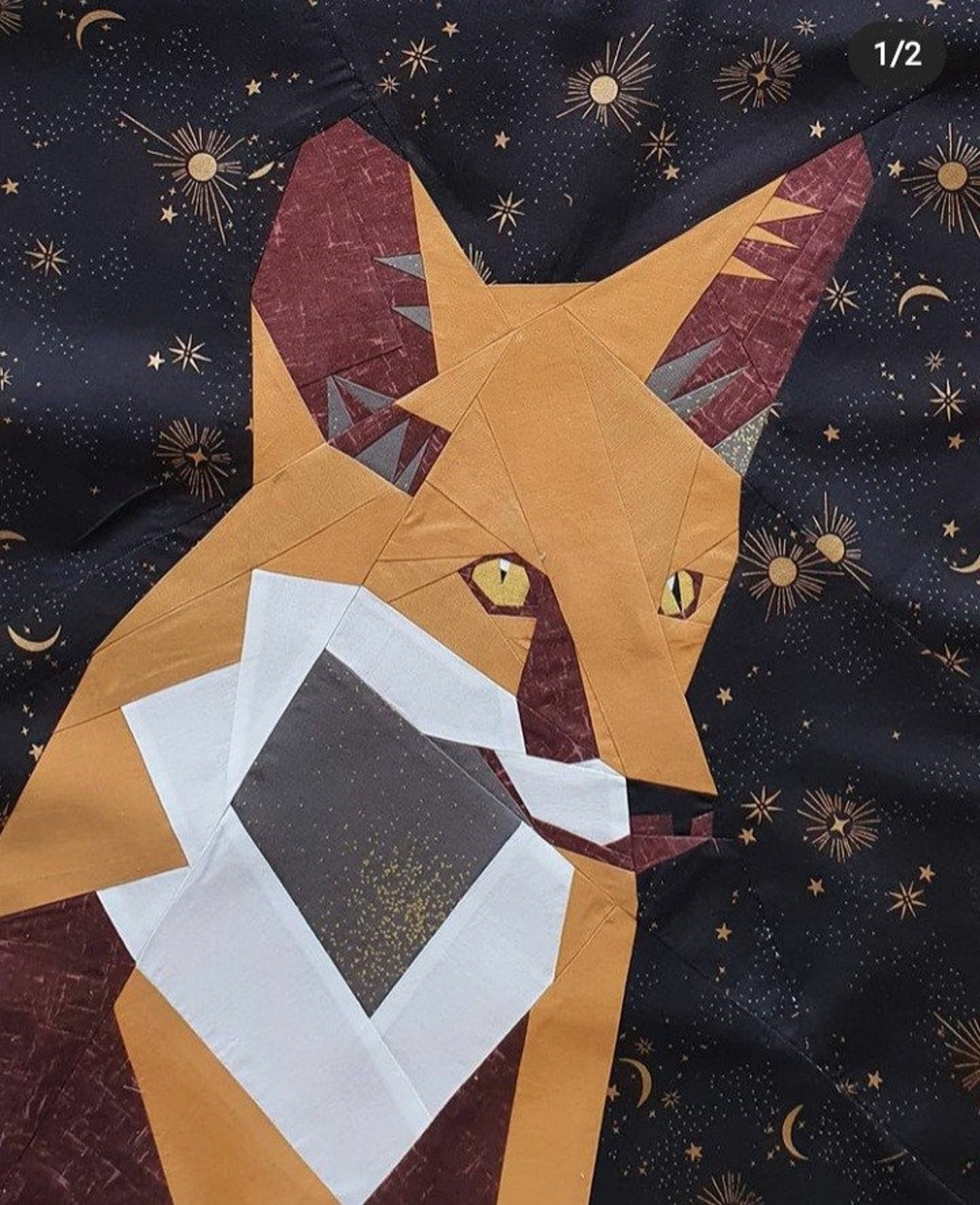 The Fox Foundation Paper Piecing Pattern, FPP Quilt Block. - Etsy