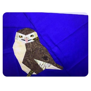 The Grumpy Little Owl FPP Quilt Pattern, Foundation Paper Piecing - Etsy