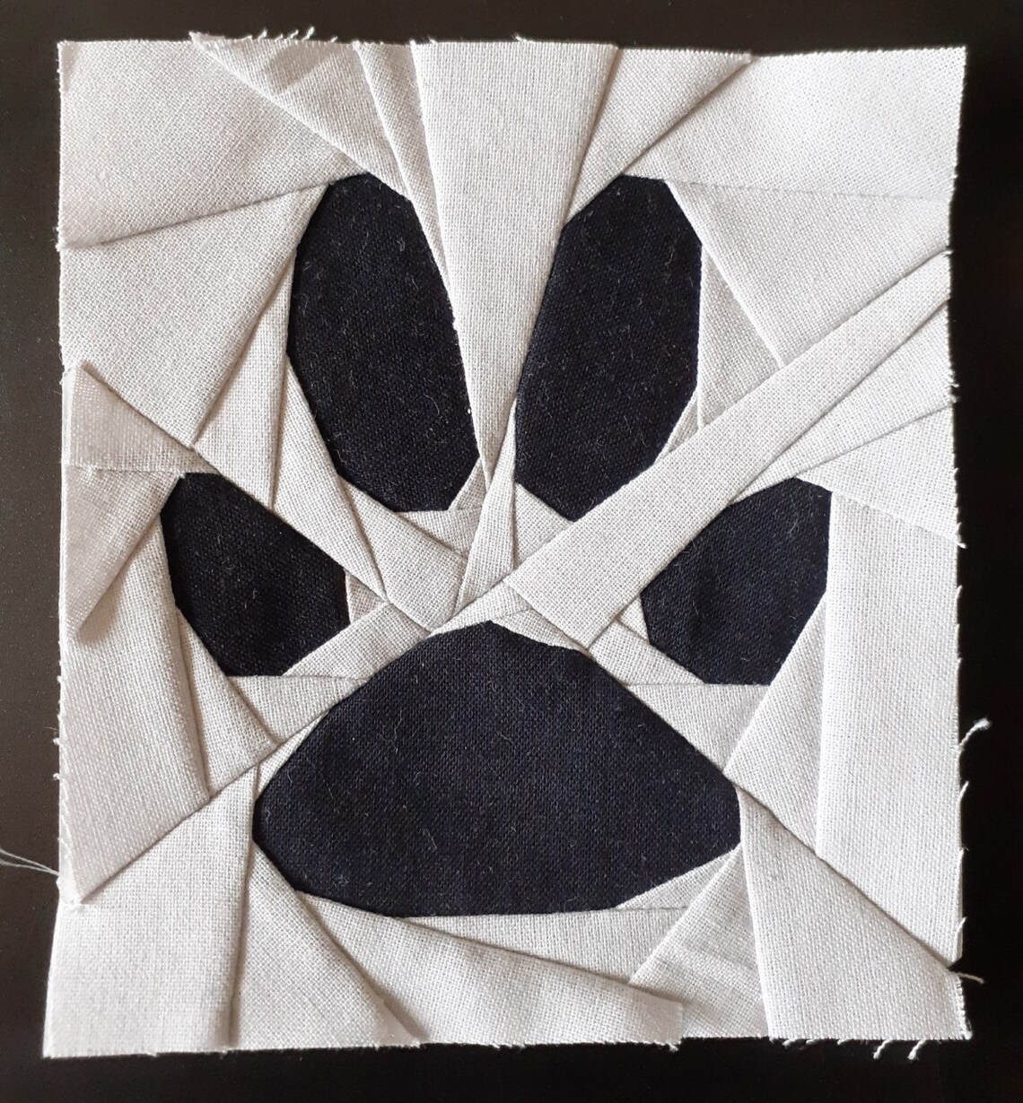 The Fox Paw Print Foundation Paper Piecing Pattern FPP Quilt | Etsy