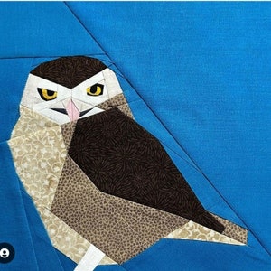 The Grumpy Little Owl FPP Quilt Pattern, Foundation Paper Piecing - Etsy