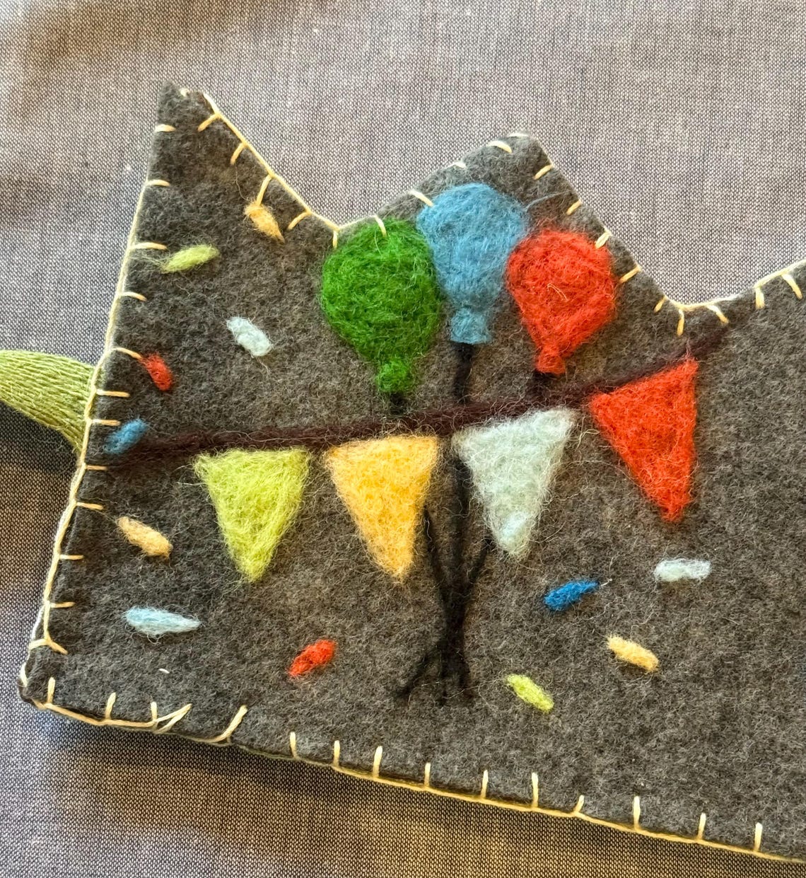 Needle Felted Birthday Crown - Silly Goose - Etsy
