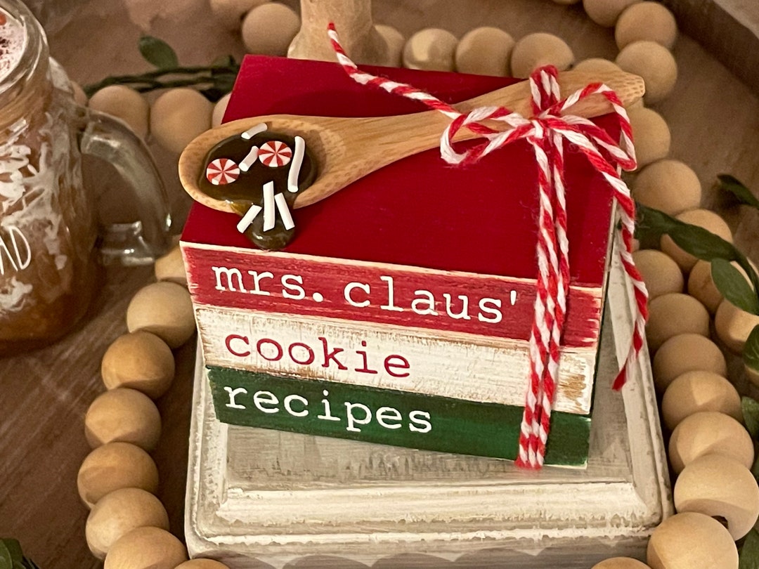 Christmas Mini Book Stack - Etsy