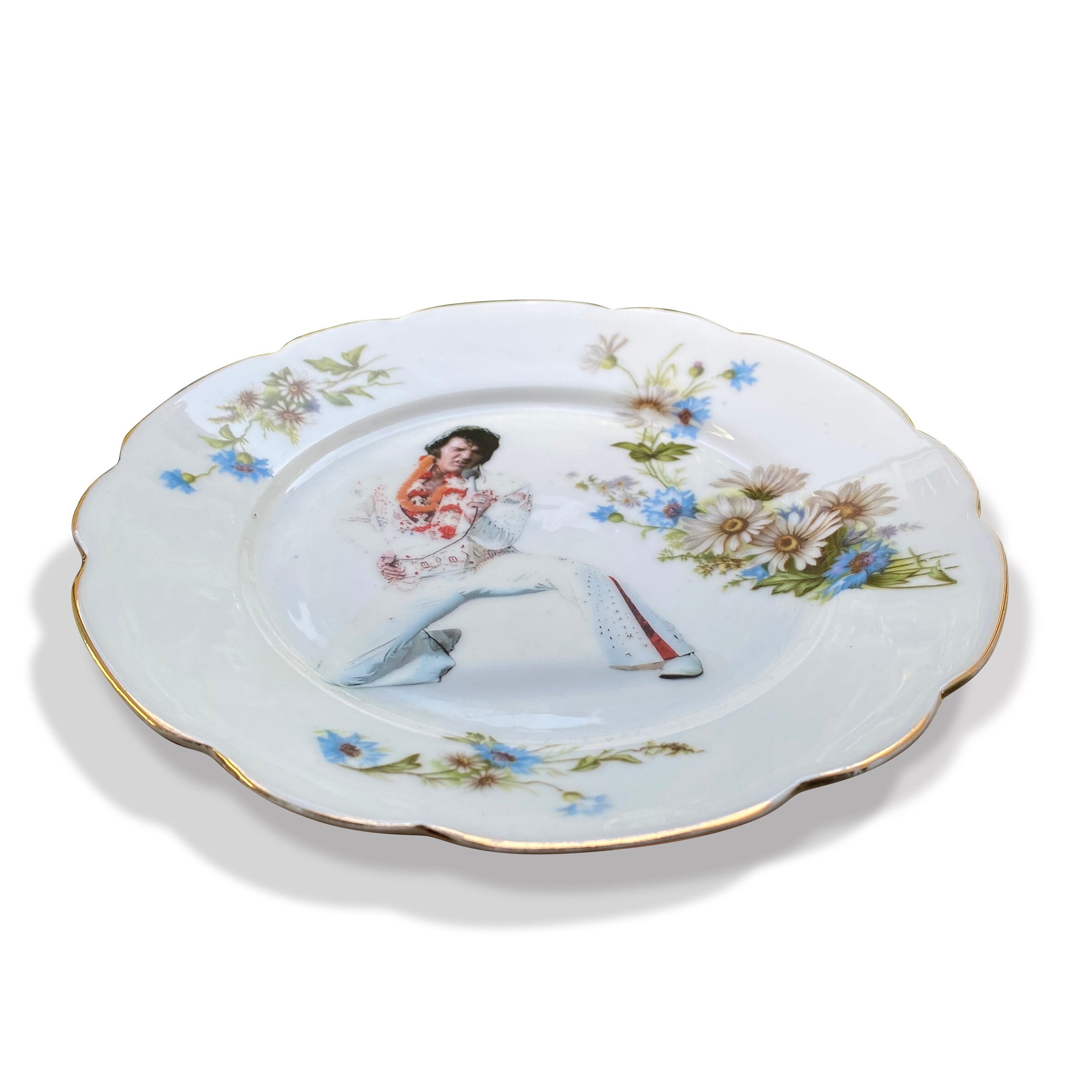 Elvis Presley the King Vintage Porcelain Plate 0419 - Etsy