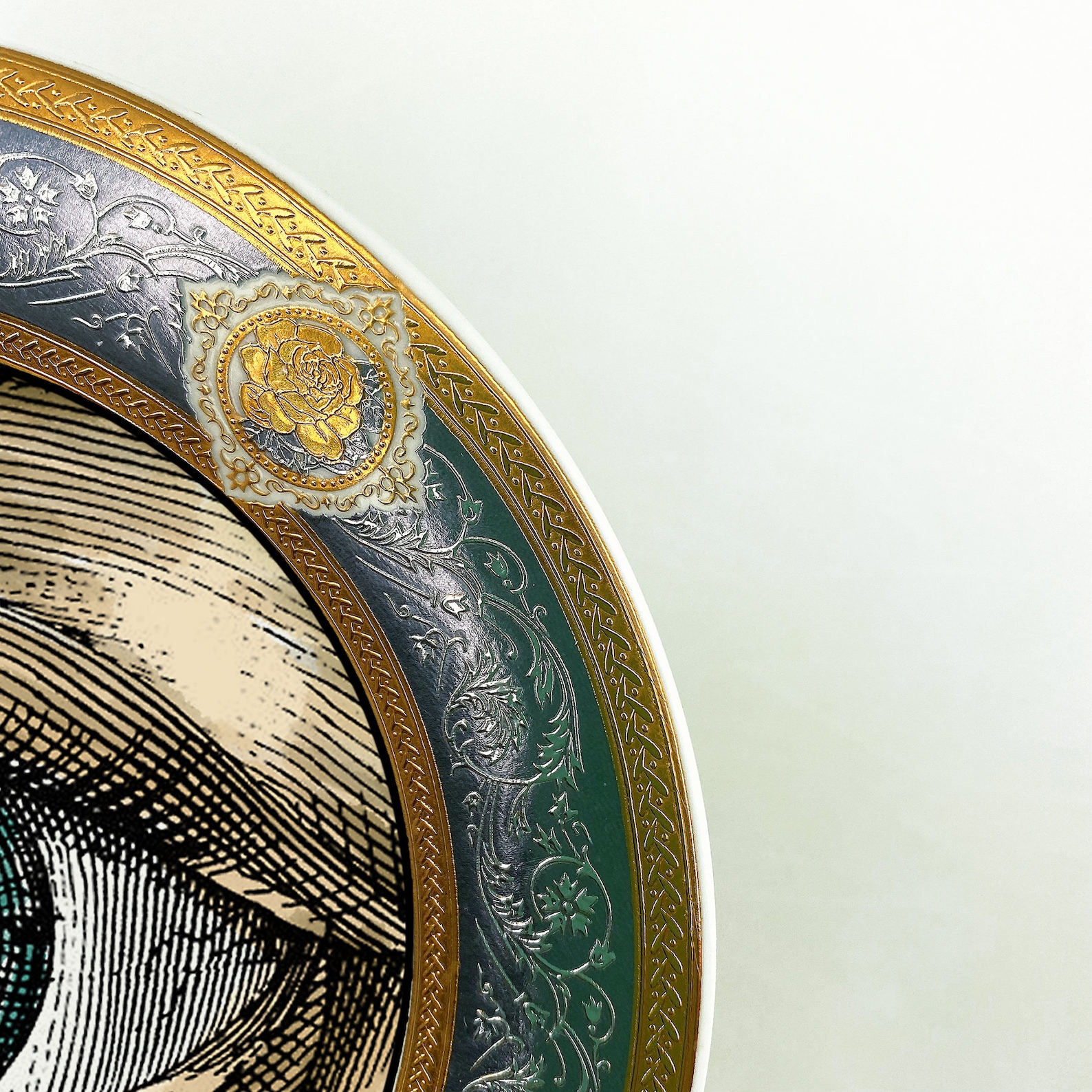 Lovers Eye Oculus Engraving Fine China Plate 0780 - Etsy