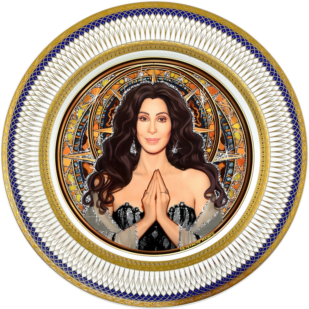 Cher - Fine China Plate - #0774 - Etsy