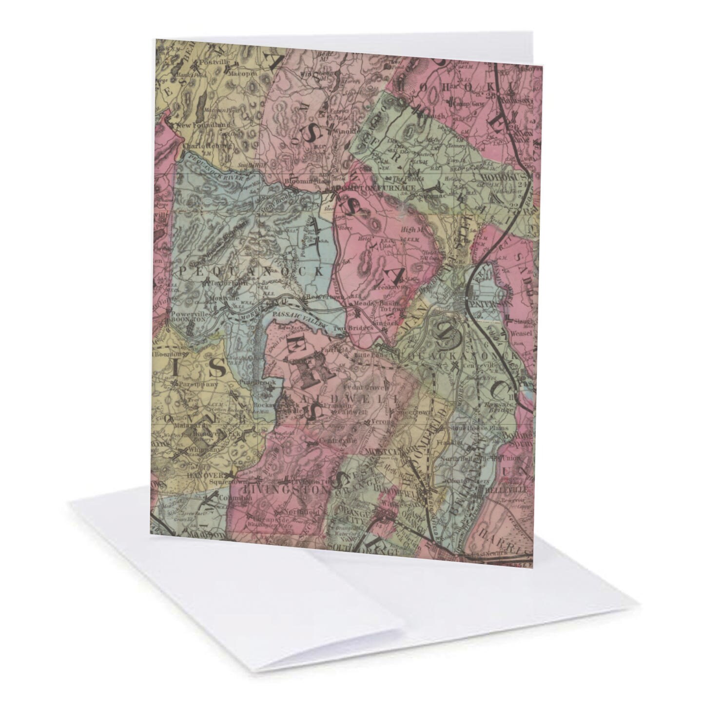 Vintage Printable Maps of New York City Surrounding Area // Digital ...