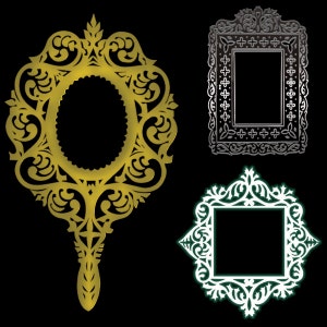 Instant Download // 12 Fancy Ornate Cutout Frames // Digital File ...