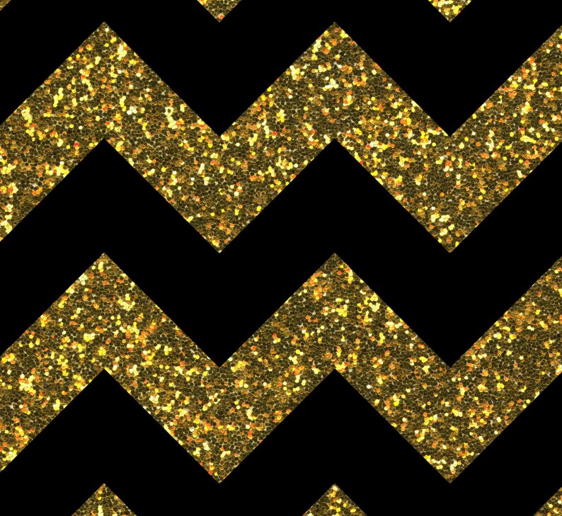 Instant Download // Black + Gold Glitter Digital Paper Pack// Glitzy ...