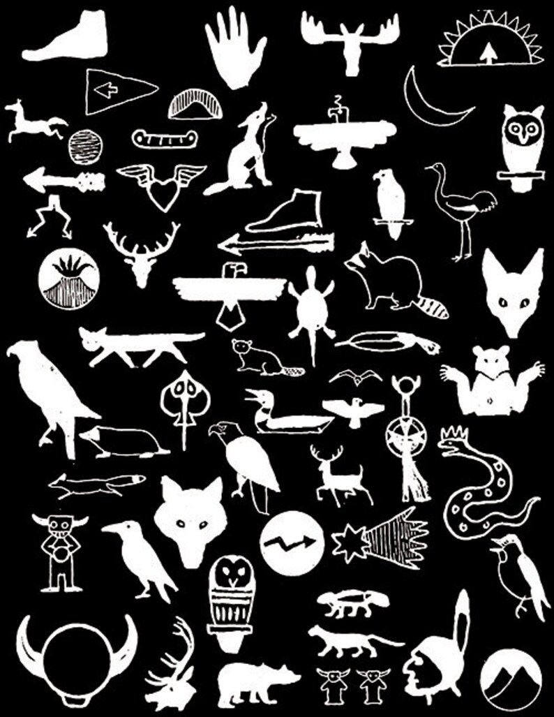 Instant Download // Ethnographic Native American Symbols// Vintage ...